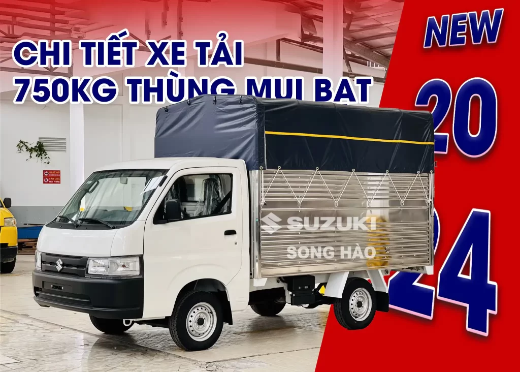 Chi tiết Xe tải 750kg Suzuki Carry Pro mui bạt 01/2026